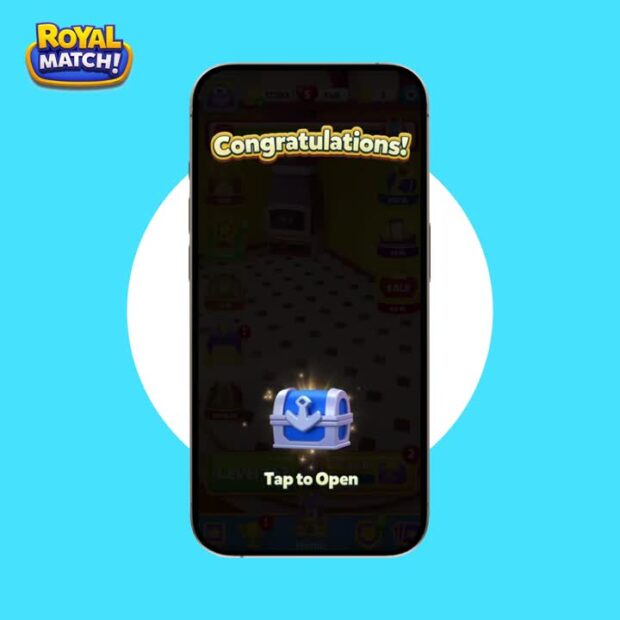 Chest Opening Animation in Royal Match